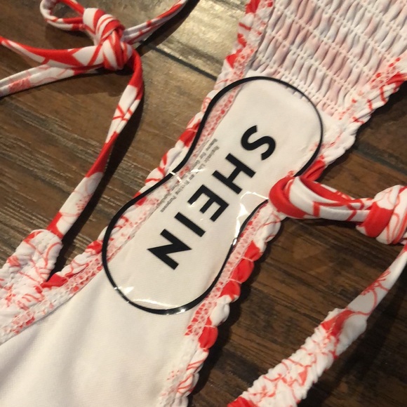 SHEIN | Swim | Shein Floral Pattern String Bikini | Poshmark